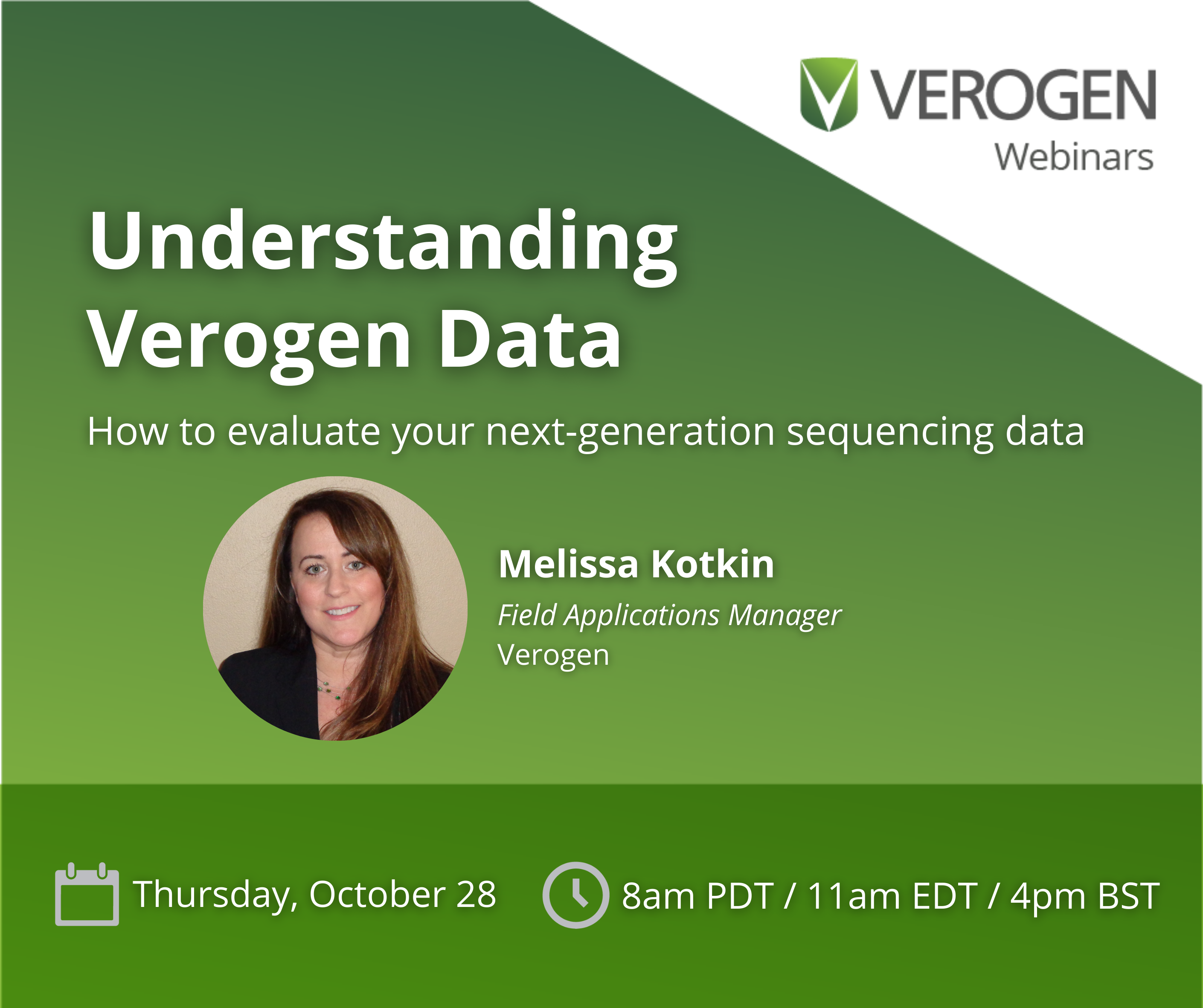 Understanding Verogen Data Webinar Registration Page